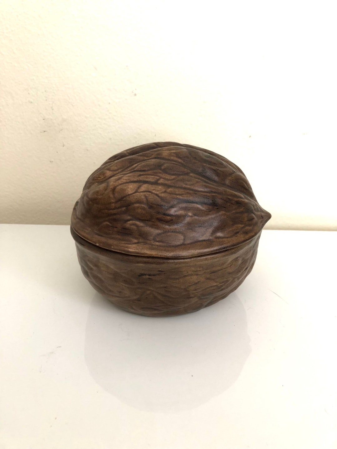 Vintage Ceramic Walnut Dish 70s - Etsy
