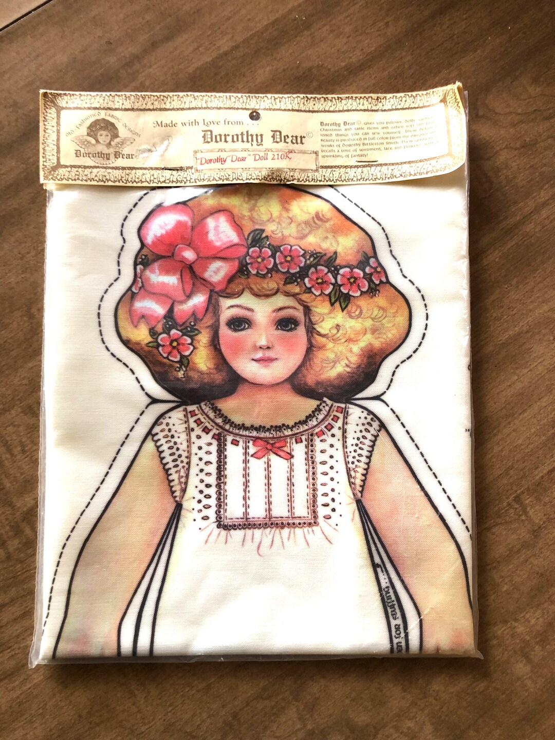 Vintage Dorothy Dear Doll Pattern Printed Fabric 80s - Etsy