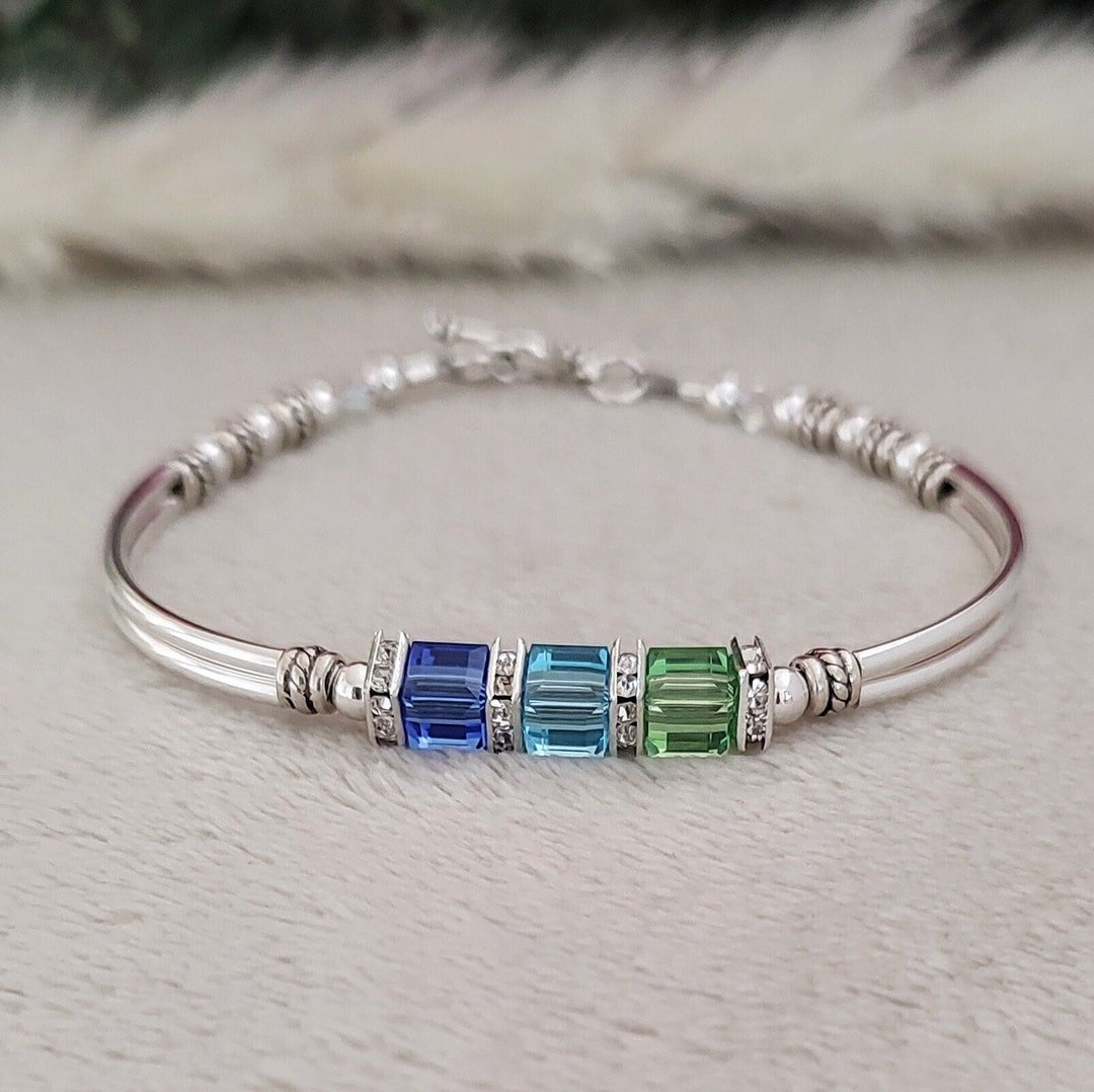 Birthstone Bracelet for Women Custom Jewelry for Her Mothers Day ...