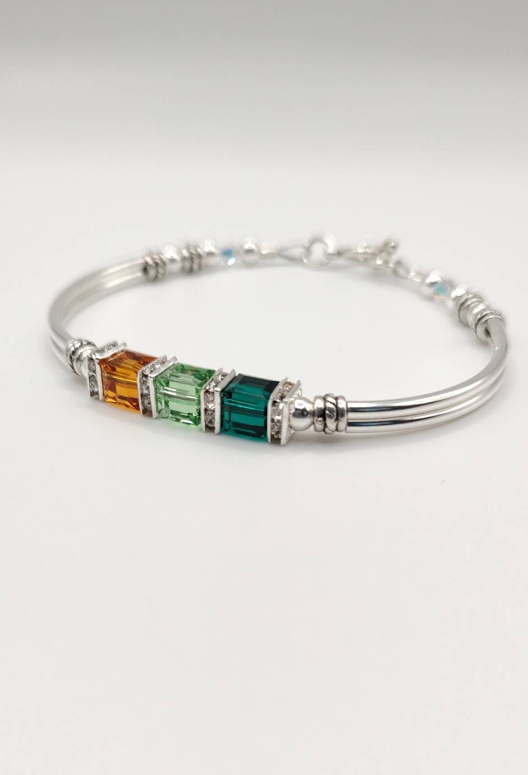 Custom Birthstone Bracelet Jewelry Birthstone Personalized Mothers ...