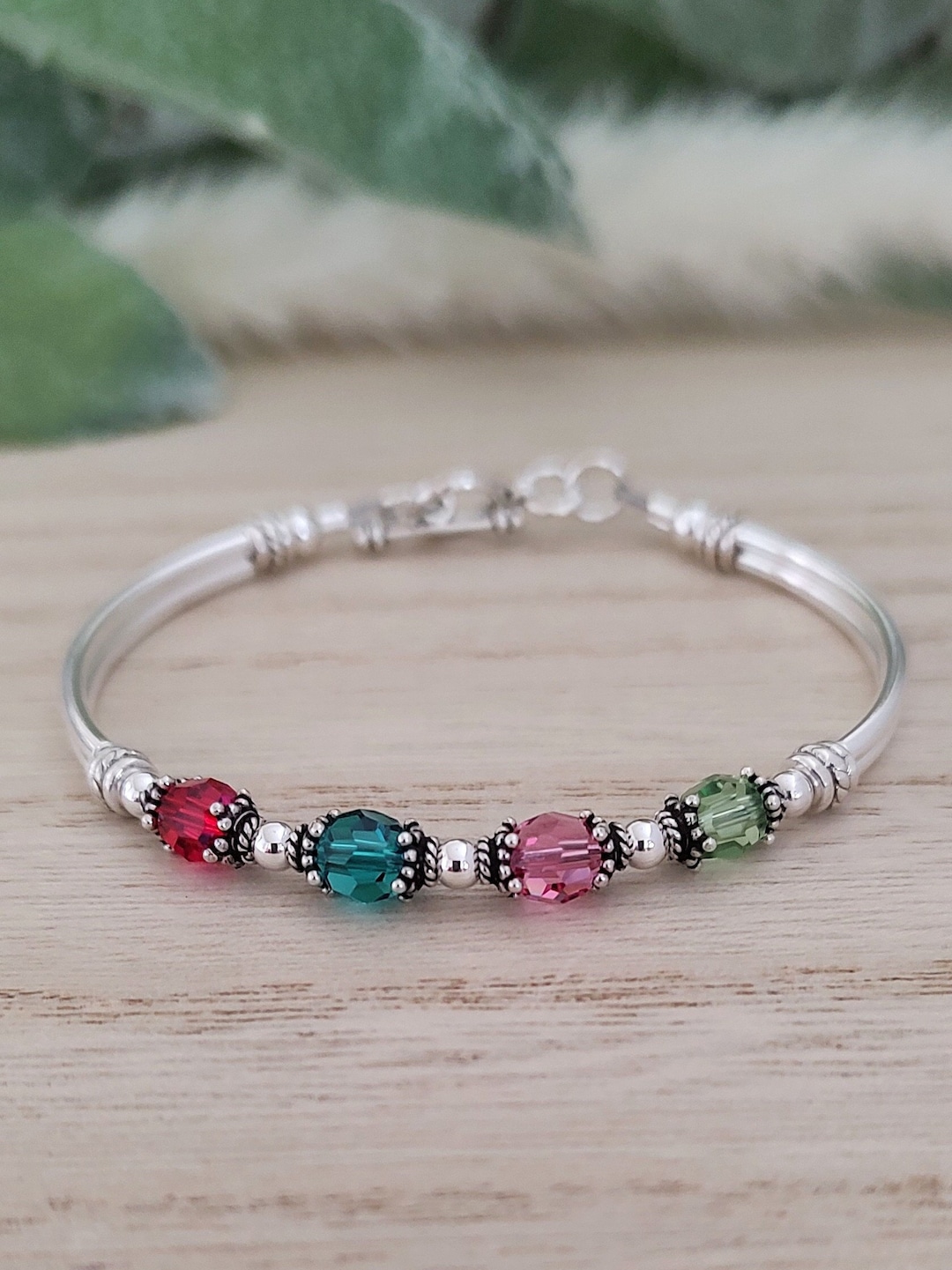 Birthstone Bracelet for Women Personalized Gift for Mom Birthstone ...