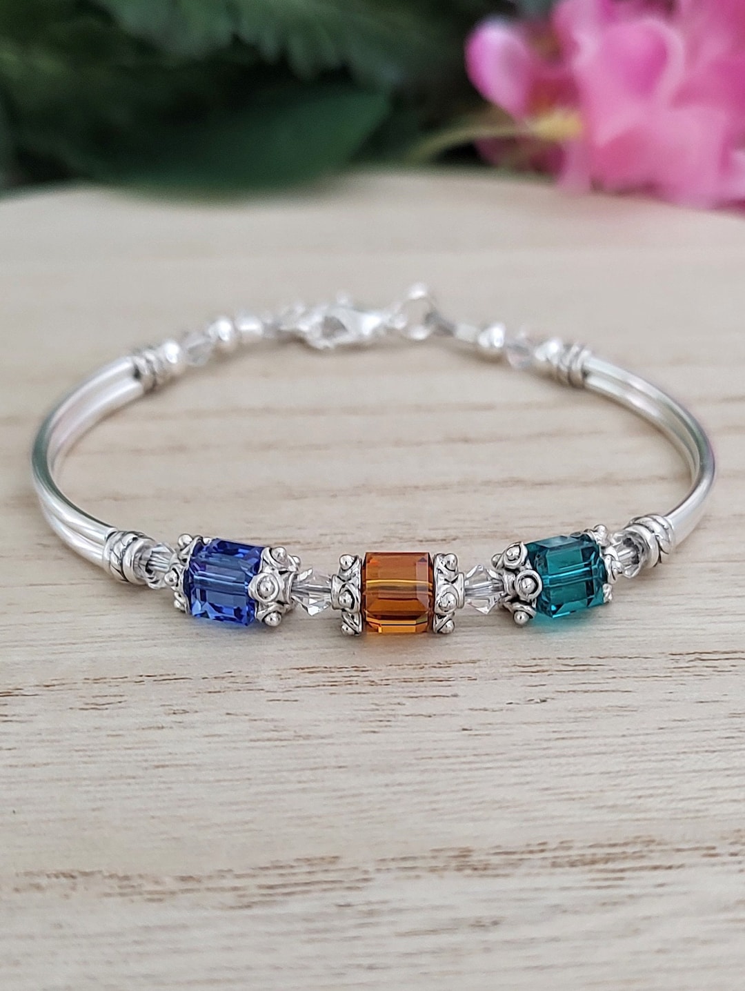 Birthstone Personalized Bracelet Unique Gifts for Mom Friendship ...