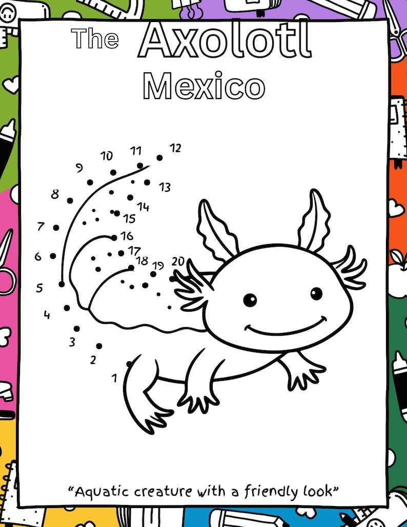 Wild World Dot to Dot Printable Activity Book, Rare and Unusual Animals ...