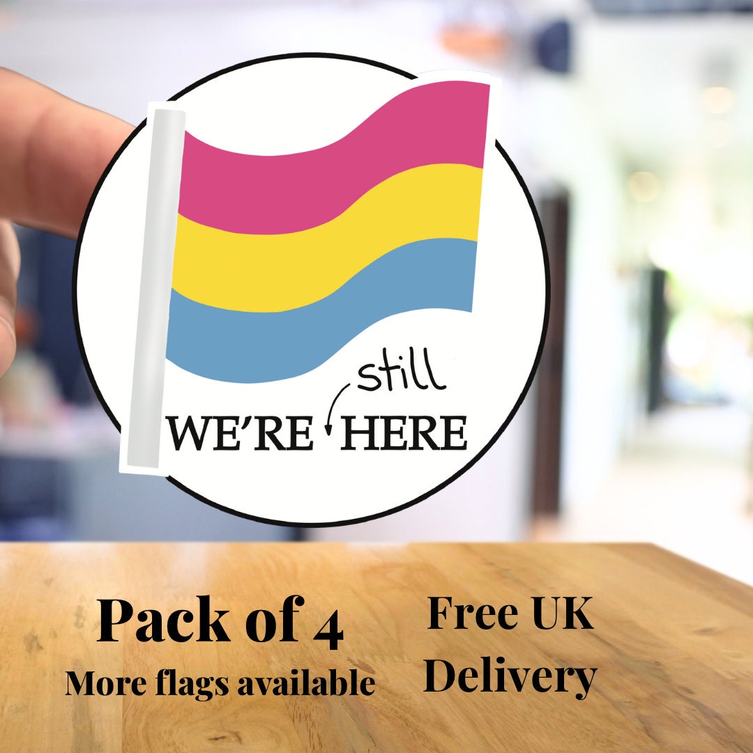 Pansexual Stickers LGBTQ Pride Flag were Still Here Stickers for Pride ...