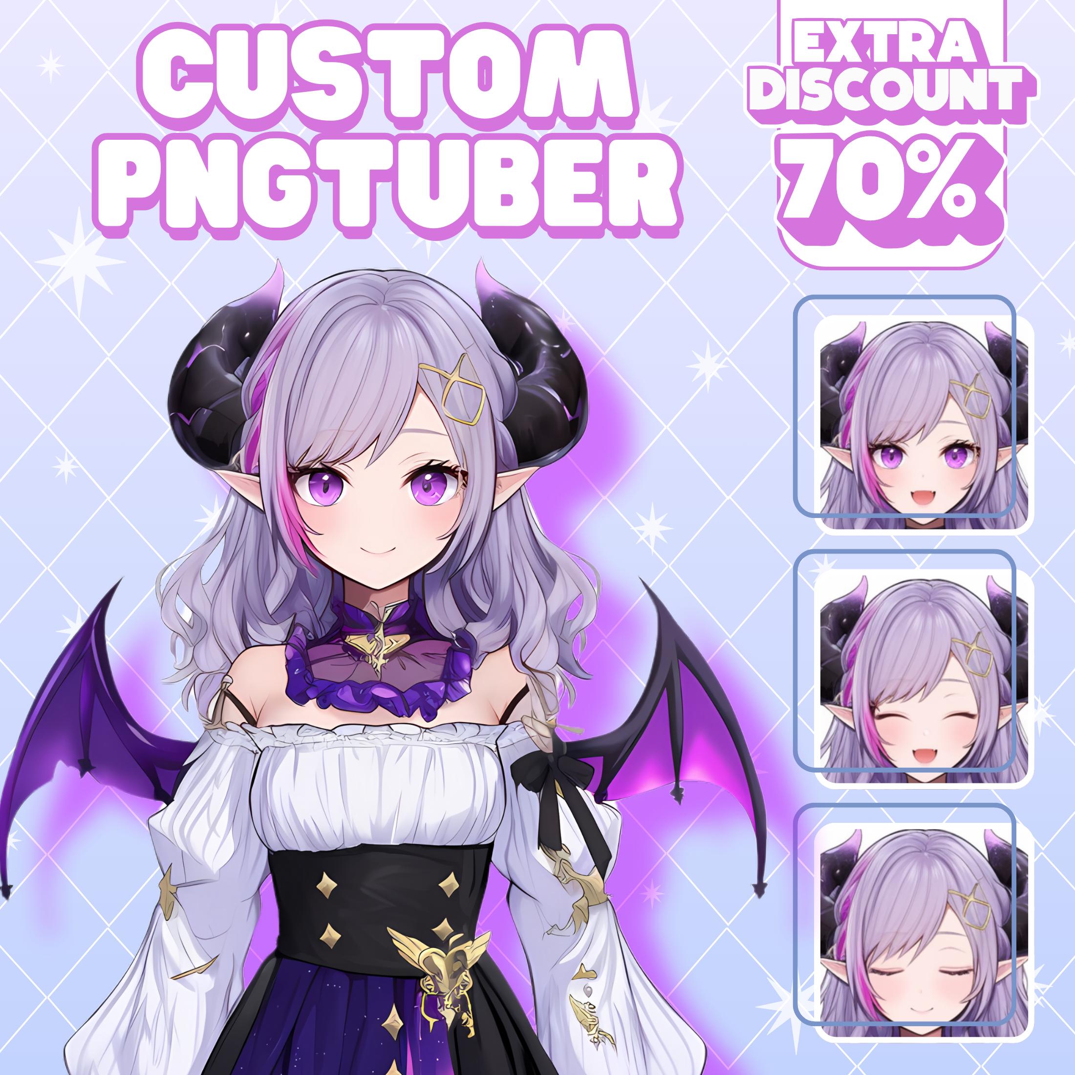 CUSTOM PNGTUBER, Pngtuber, Veadotube Pngtuber, Pngtuber Plush, Cute ...