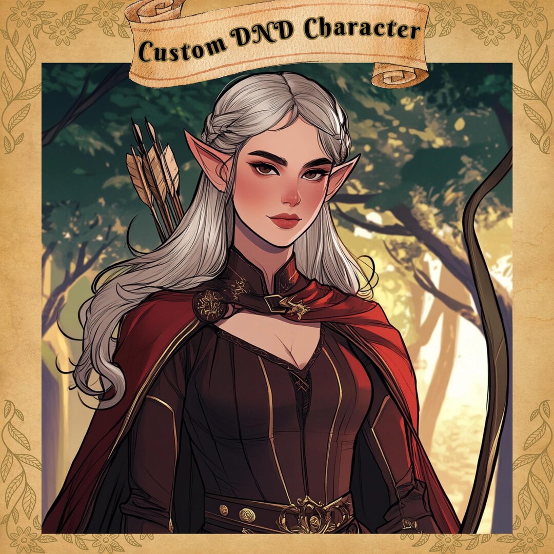 Custom Fantasy Character, Dnd Portrait Character Commission, Anime ...