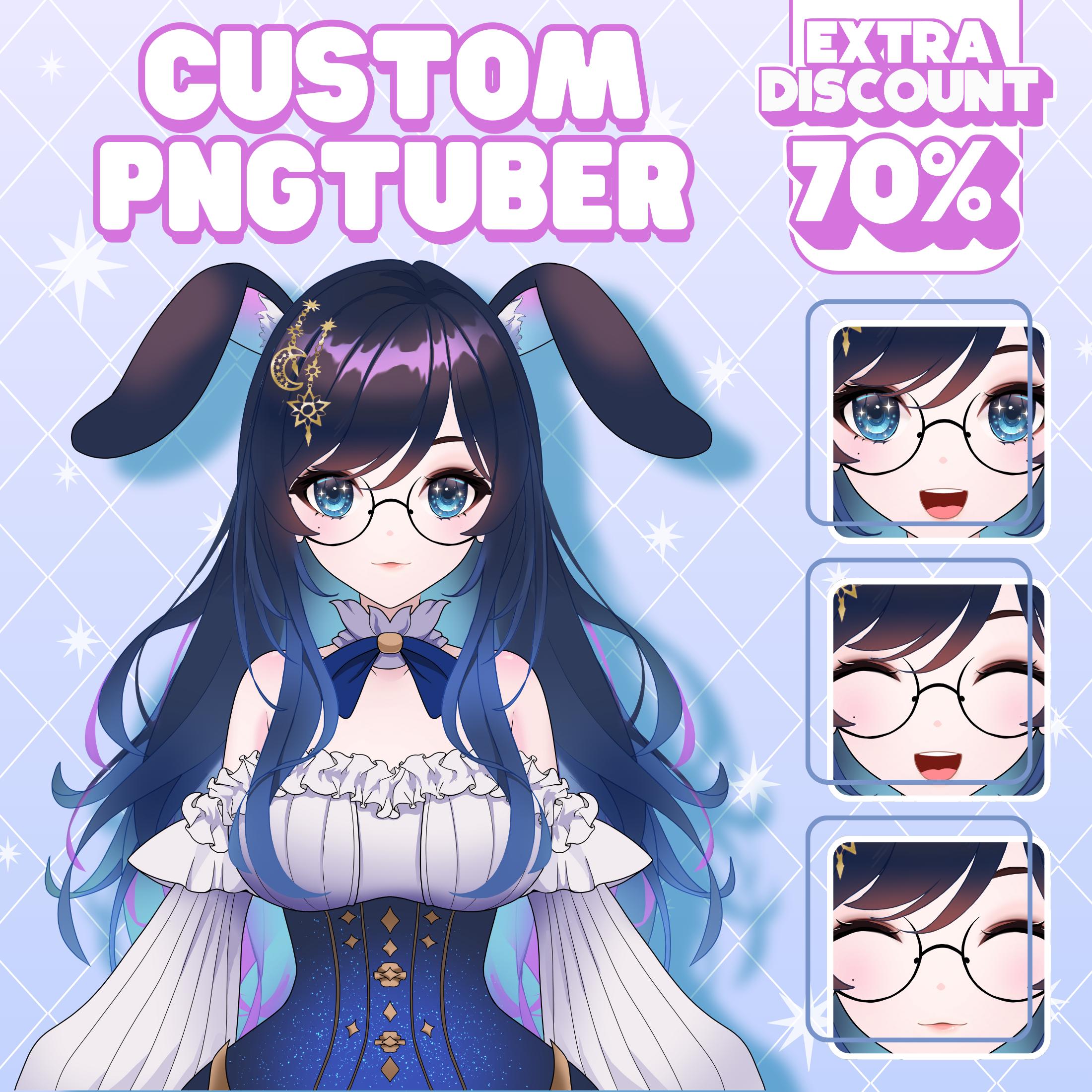 CUSTOM PNGTUBER, Pngtuber, Veadotube Pngtuber, Pngtuber Plush, Cute ...