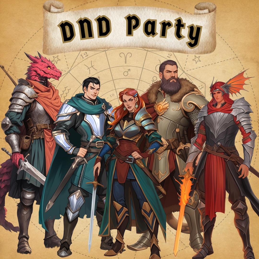 Custom Dnd Character - Dnd Party Art - Custom Dnd Potrait - Dungeons ...