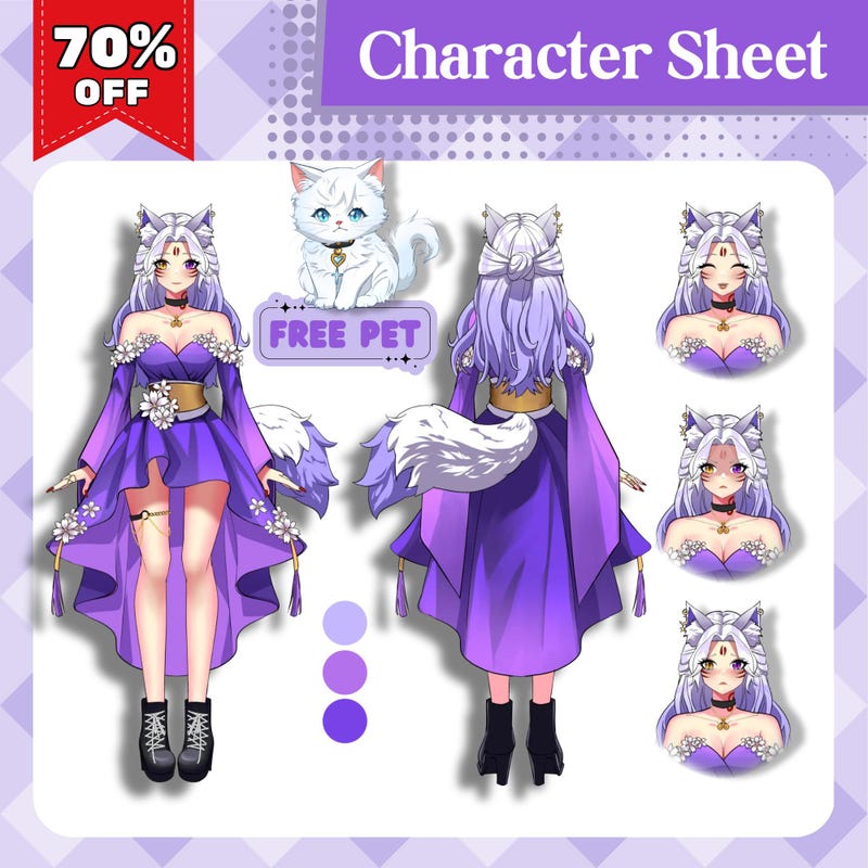 Reference Sheet Anime - Etsy