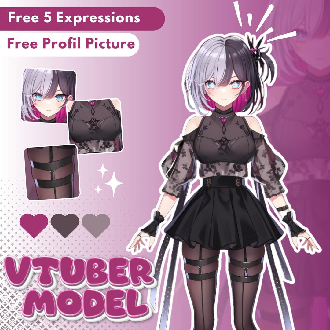 Modelo Vtuber personalizado, modelo Live2D, comisión de modelo Vtuber ...