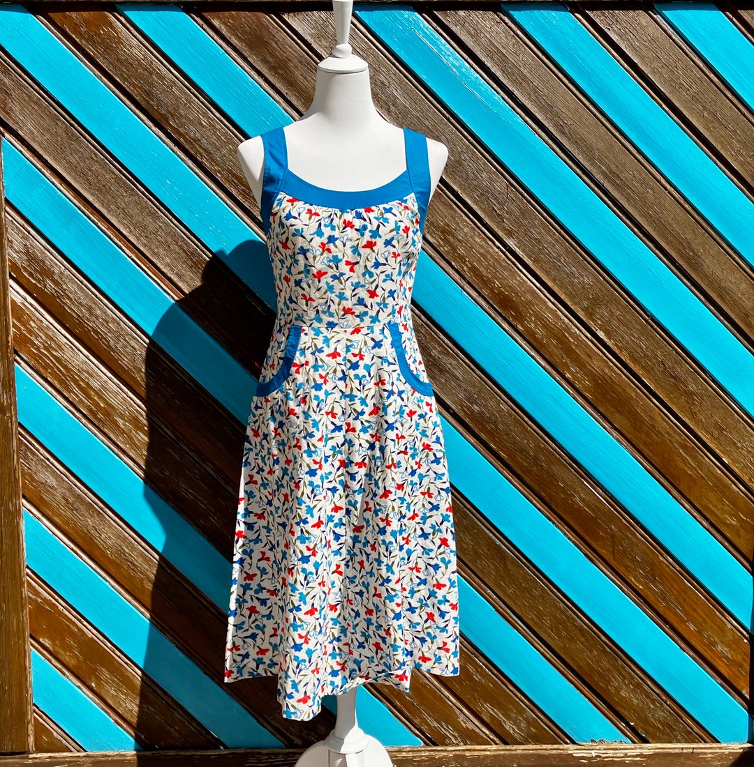 Vintage 60s Floral Dress - Size 38 - Etsy UK