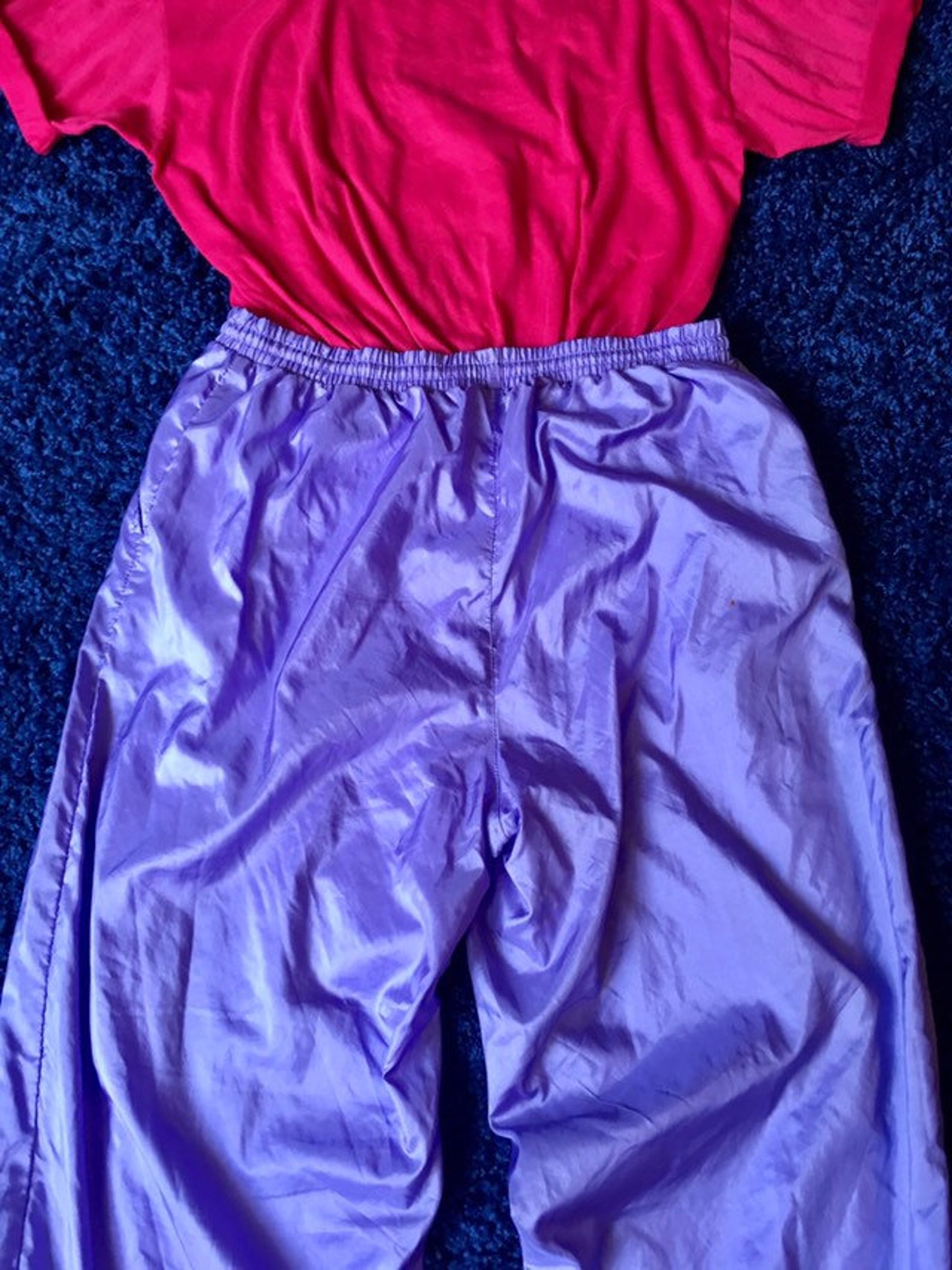 Colorful Sweatpants Purple/Teal/Pink 80s/90s Drawstring and | Etsy