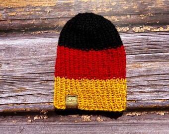 German Flag Winter Hat - Etsy