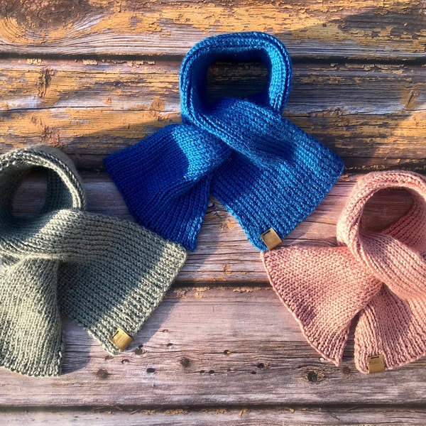 Hand Knit Scarf - Etsy