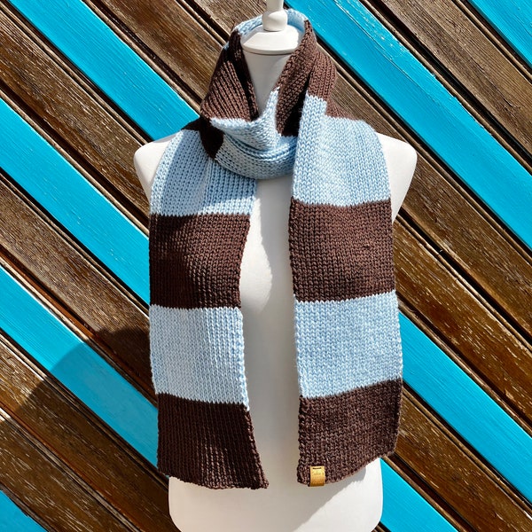 Black Striped Scarf - Etsy