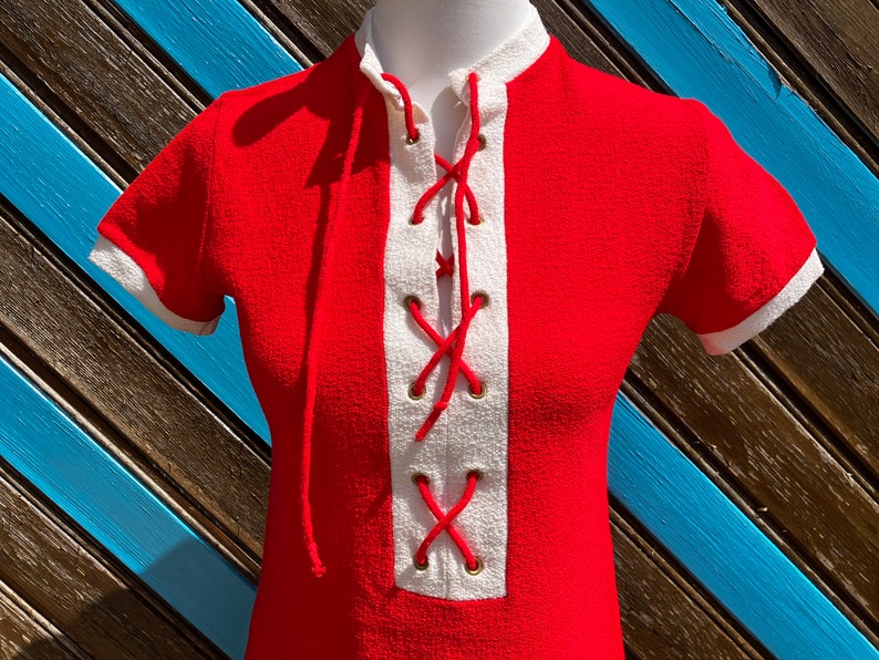 Red Mod Minidress - Etsy