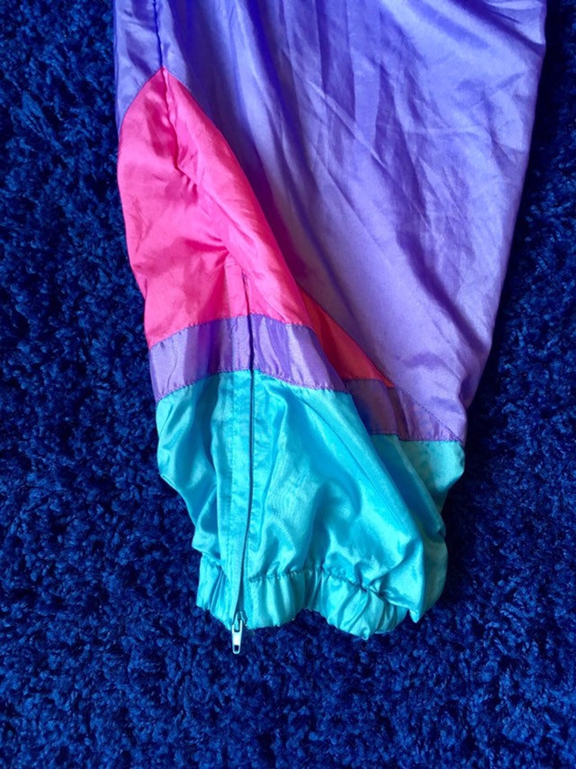 Colorful Sweatpants Purple/Teal/Pink 80s/90s Drawstring and | Etsy