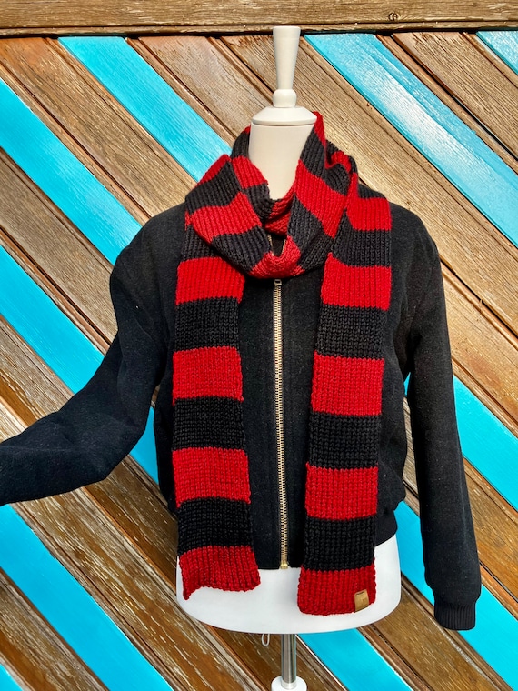 Custom Striped Extra Long Scarf Sizes for Kids and Adults - Etsy