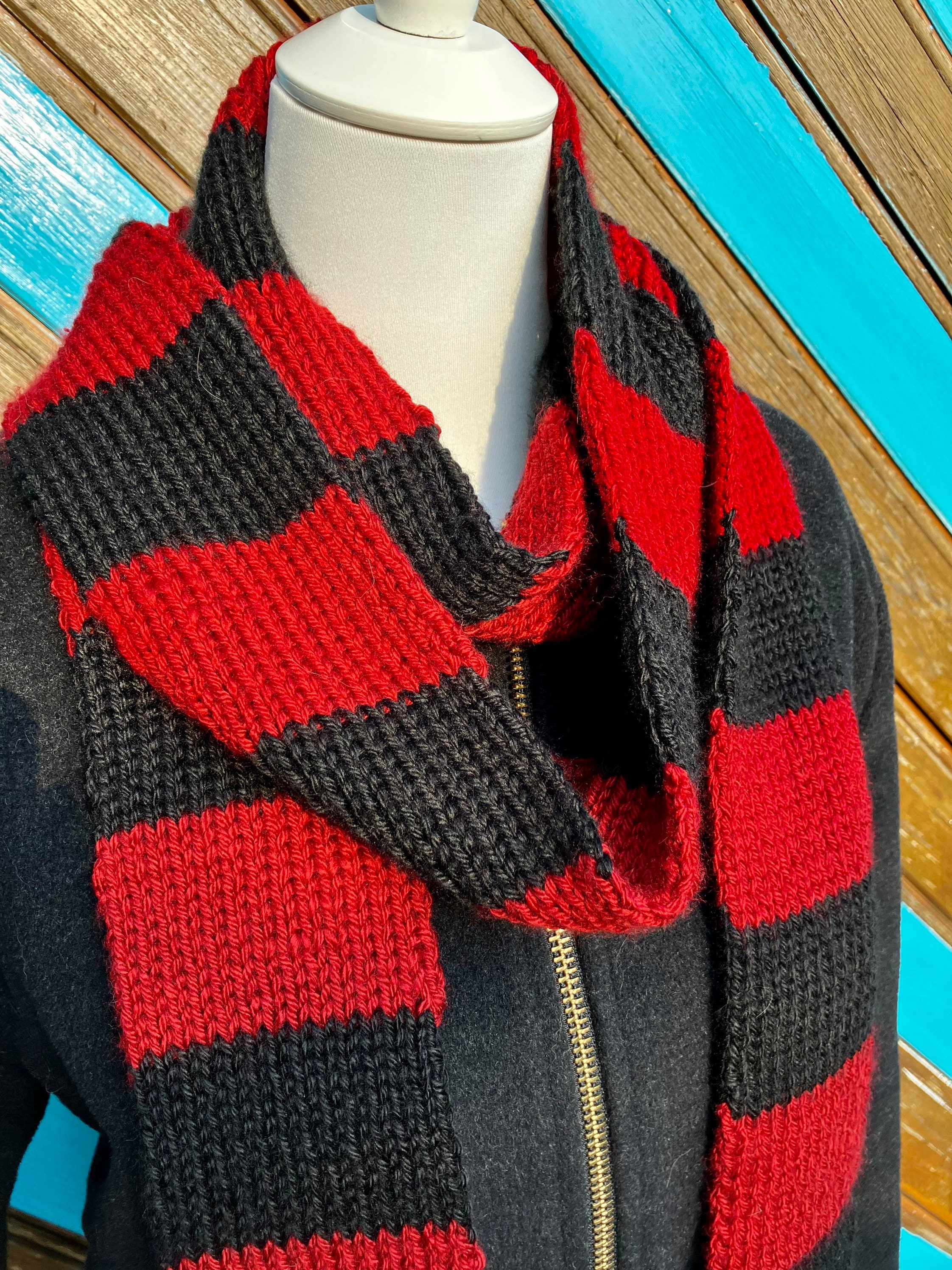 Custom Striped Extra Long Scarf Sizes for Kids and Adults - Etsy