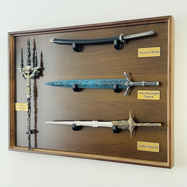 Elden Ring Weapon Collection Frame, Miniature Armaments, Personalized ...
