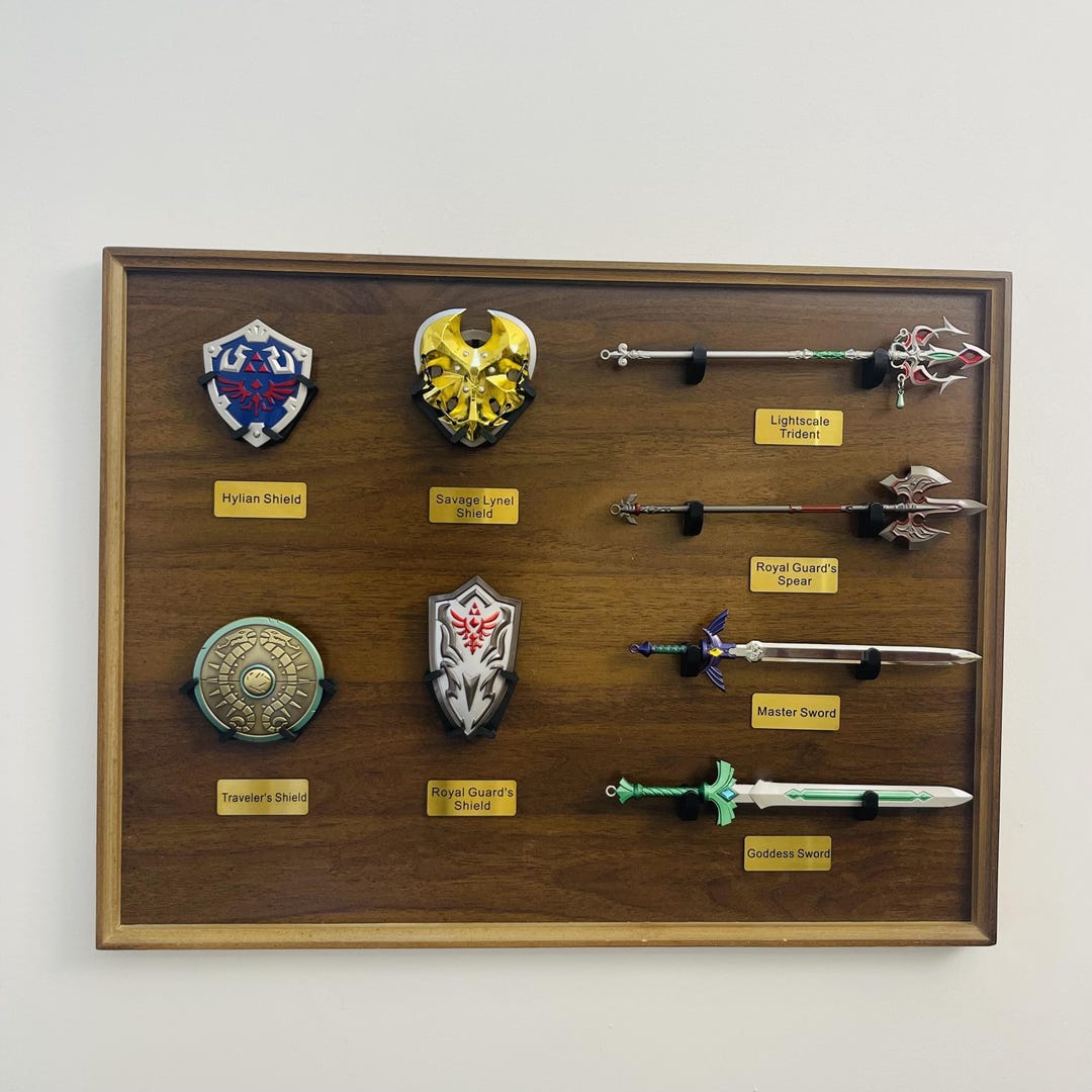 Zelda Weapons & Shields Display – Custom 3D Printed Miniatures ...
