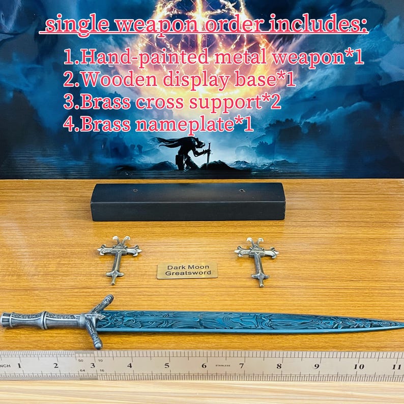 Elden Ring Weapon Collection Frame, Miniature Armaments, Personalized ...