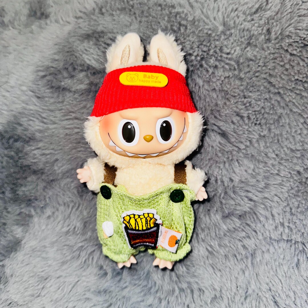 Adorable Labubu Baby Food-themed Outfit Set - 2 Piece,red 'baby' Knit ...