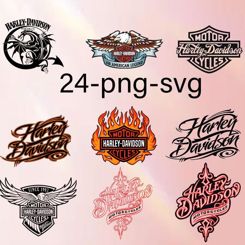 Harley Davidson Stickers - Etsy
