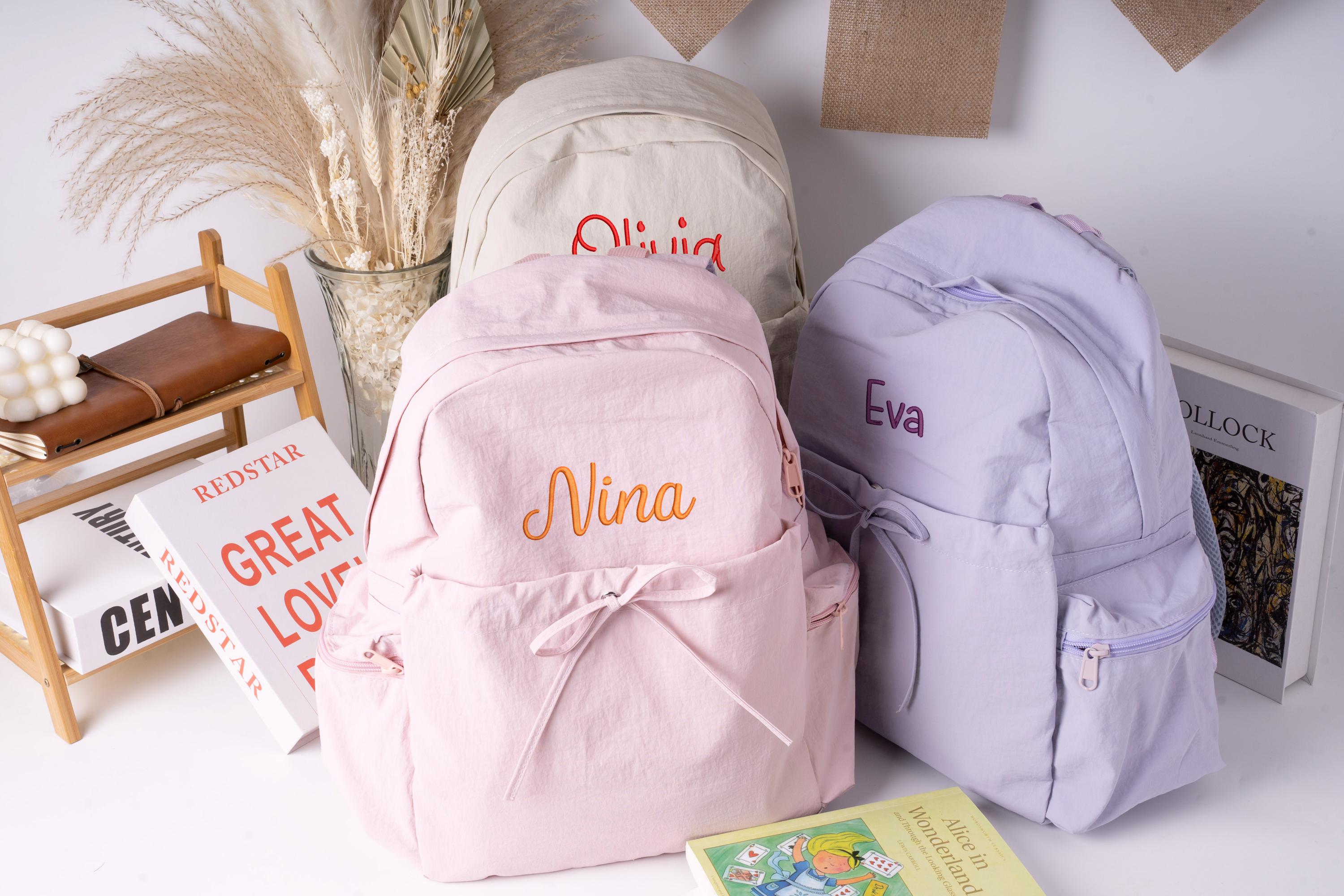 Personalized Pink Ballet Backpack - Cute Bow Dance Bookbag for Toddler ...