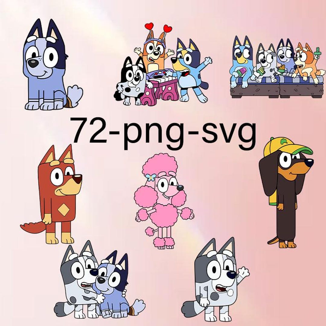 Blue Dog Transparent Background PNG Illustration Unique Digital Art ...