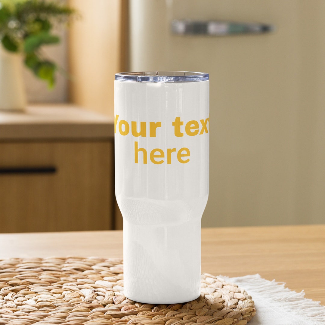 Customizable Travel Mug With a Handle, Personalized Travel Mug, Fun ...