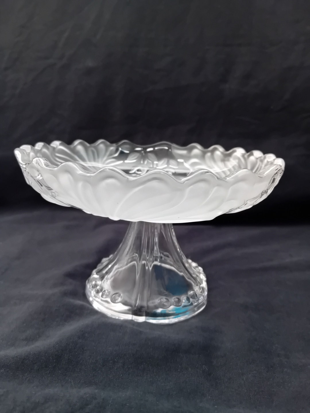 Mikasa Glass Peacock Candy Dish on Foot. - Etsy