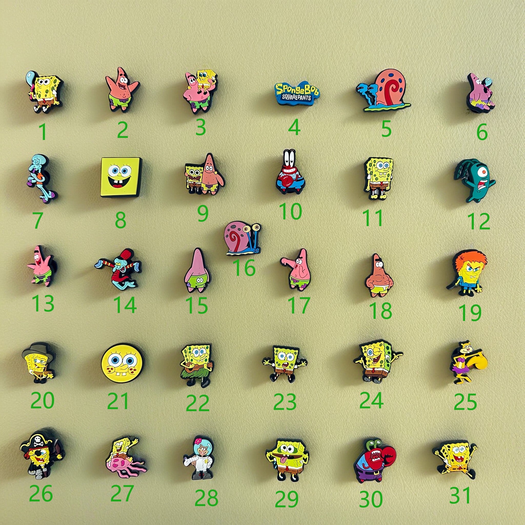 Spongebob Croc Charm Cartoon Shoe Charm Sponge and Patrick Sponge Bob ...