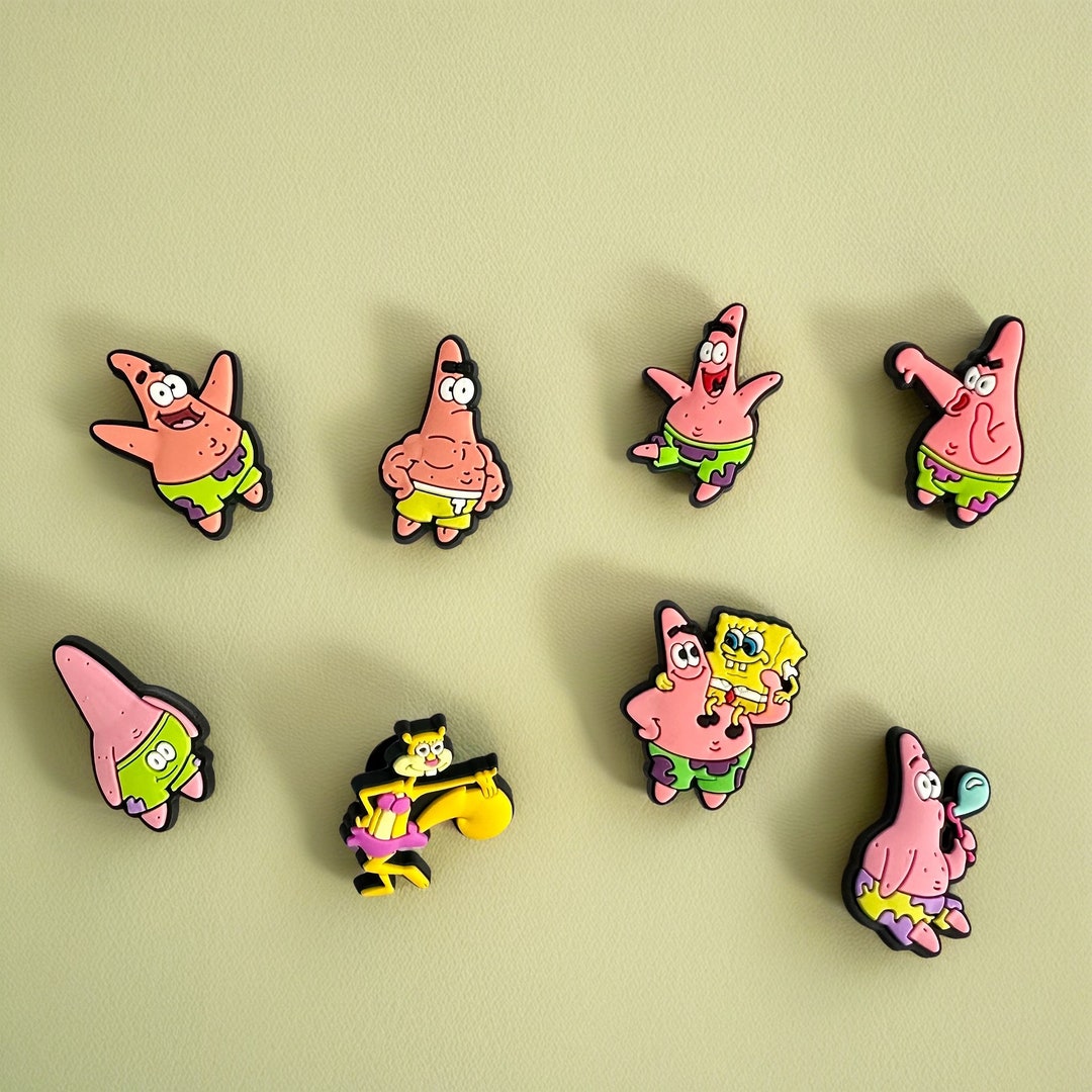 Spongebob Croc Charm Cartoon Shoe Charm Sponge and Patrick Sponge Bob ...