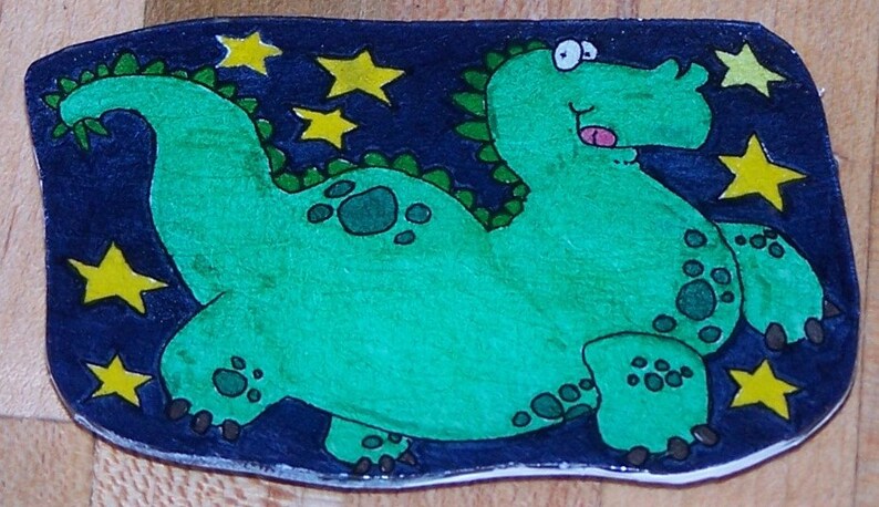 Silly Dracosaurus Magnet - Etsy
