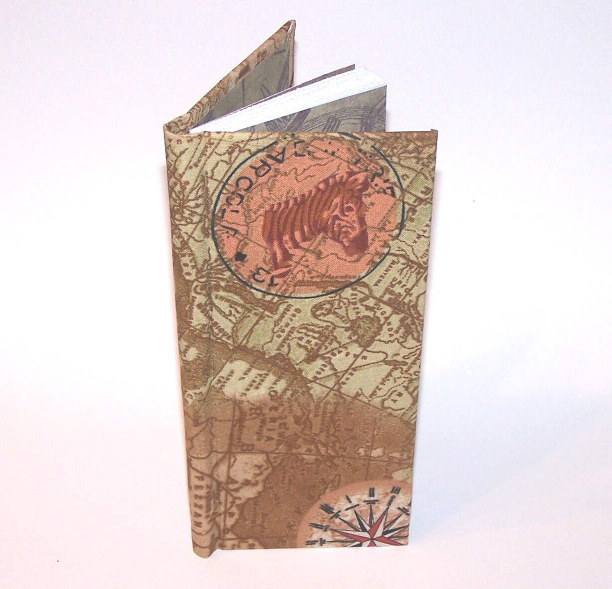 Map Patterned Pocket Notebook With Lined Pages - Etsy