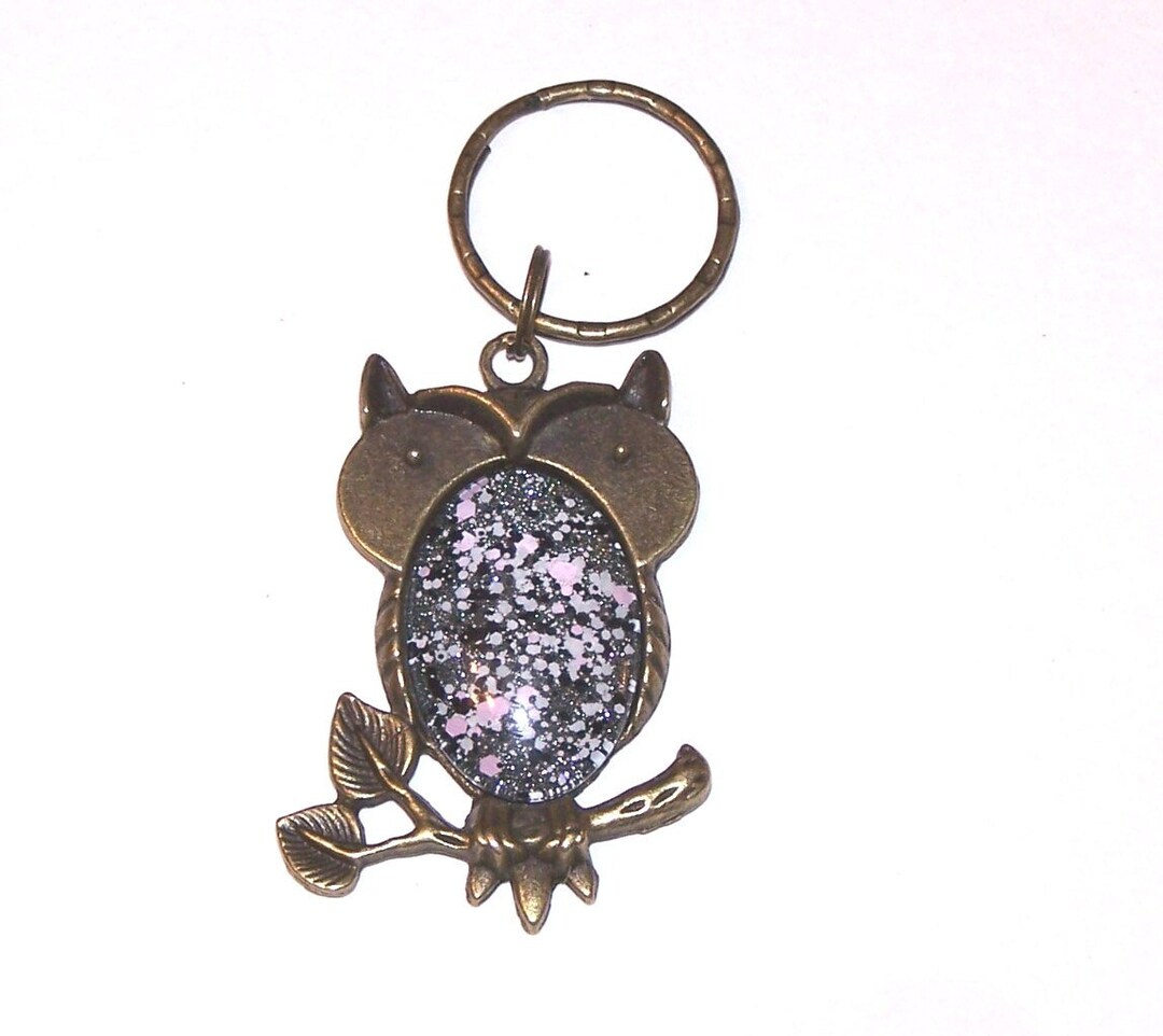 Bronze Owl Keychain - Etsy