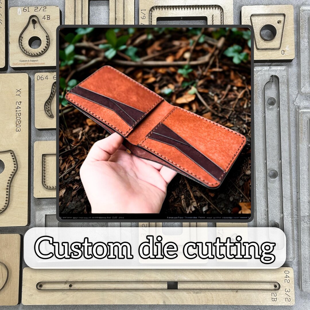 Bi-fold Wallet Die-cutting Mold, Personalized Leather Card Holder Steel ...