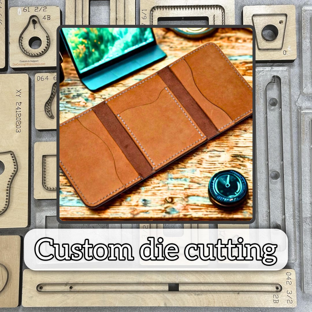 Tri-fold Card Pack Cutting Die, Custom Leather Card Holder Steel Ruler ...