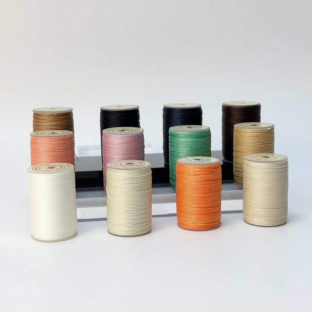 63 Colors 160m/0.35 0.45 0.55 0.65mm Round Wax Thread, Polyester Hand ...