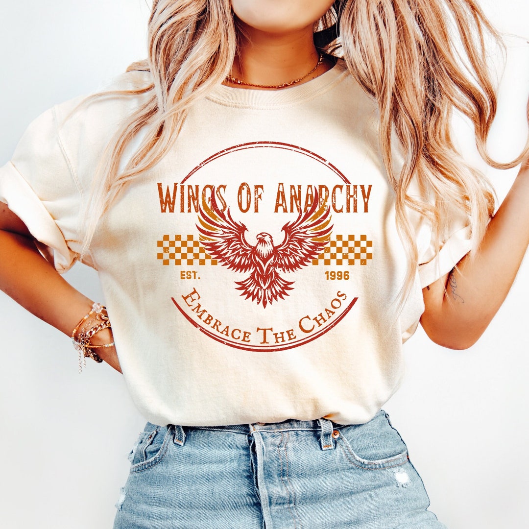 Wings of Anarchy, Comfort Colors Band Shirt, Retro Music Shirt, Eagle ...