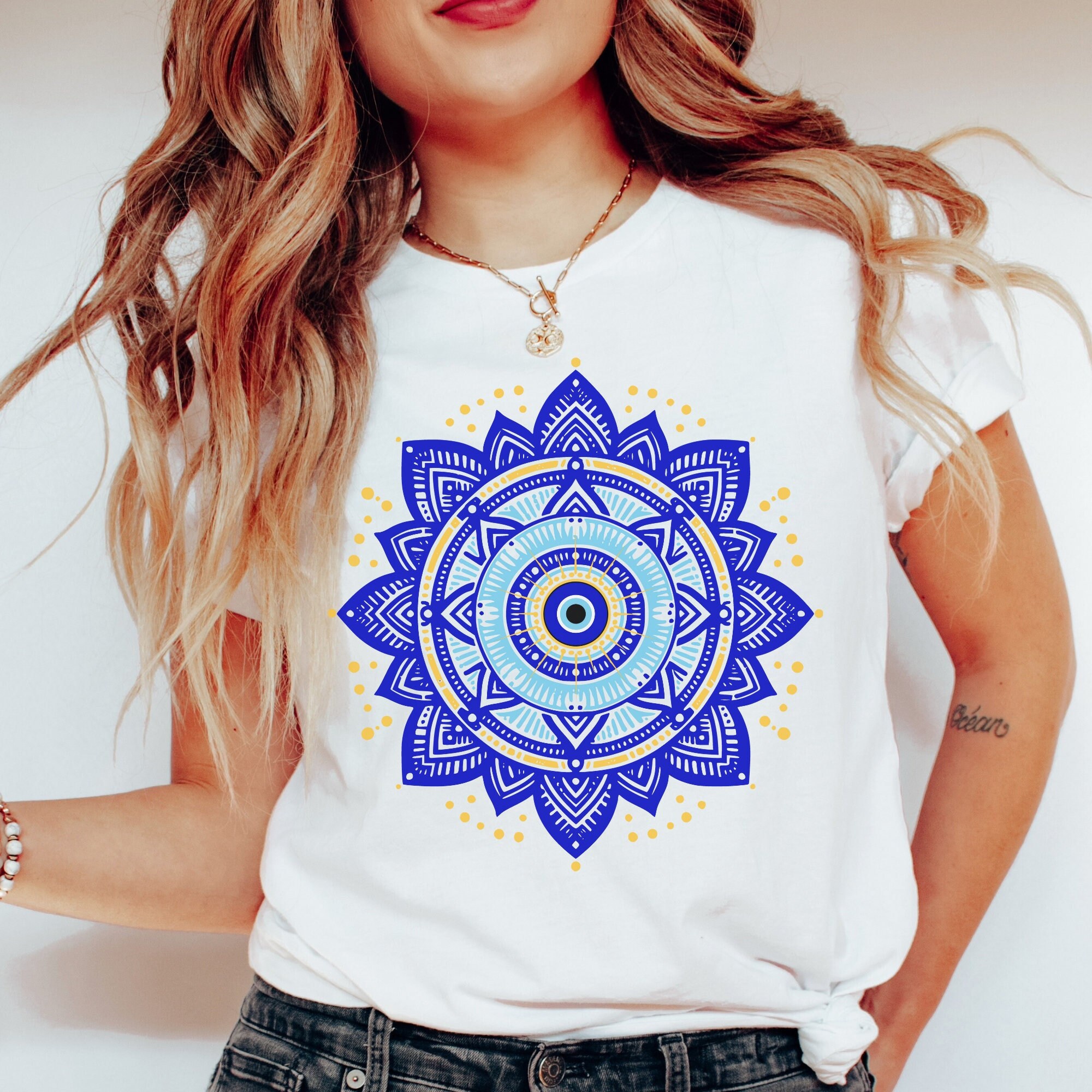 Evil Eye Mandala Spiritual Shirt, Protection Shirt, Esoteric Tee ...