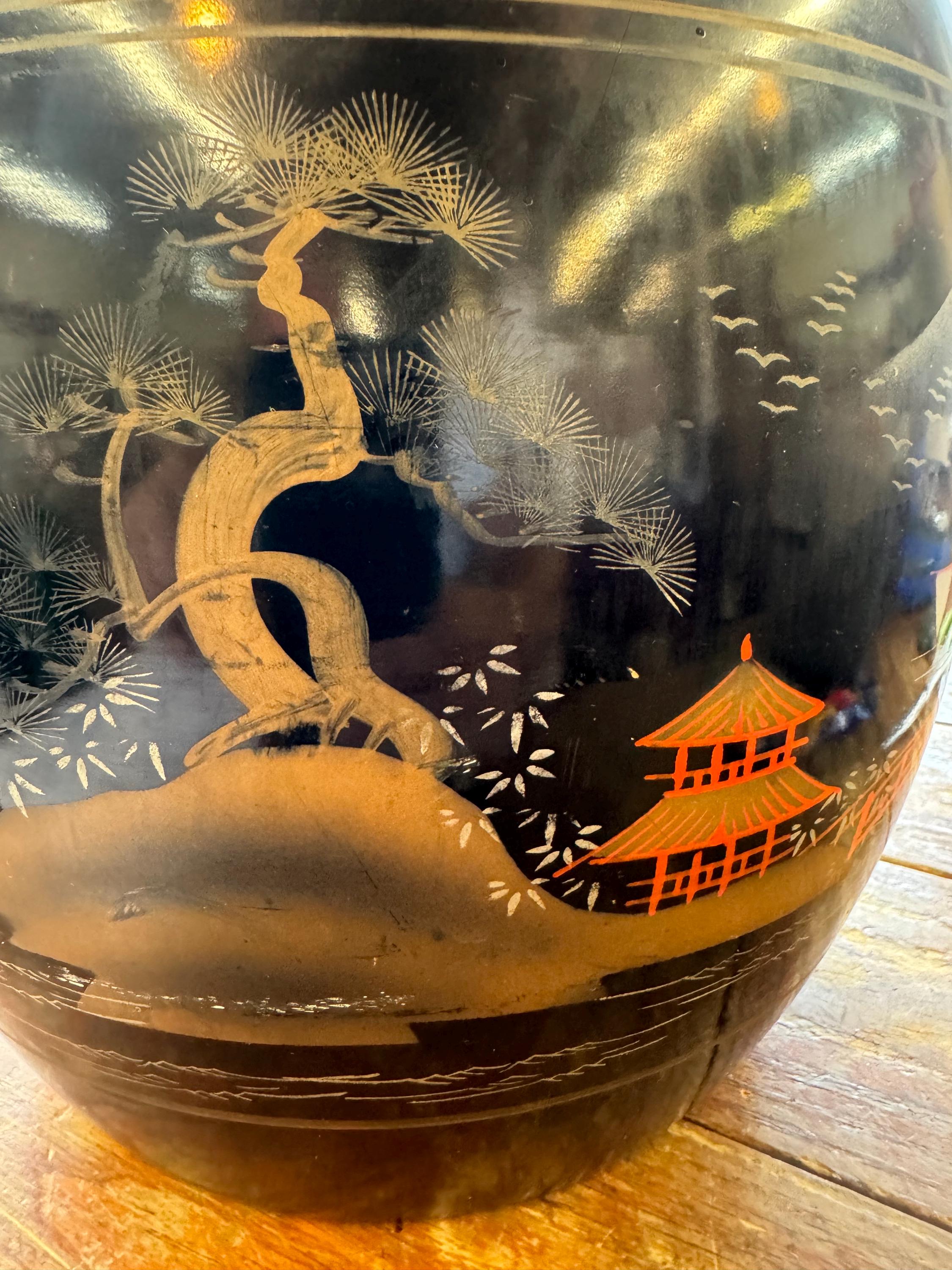 Japanese Fire Bowl Antiue Early 20th Century - Etsy