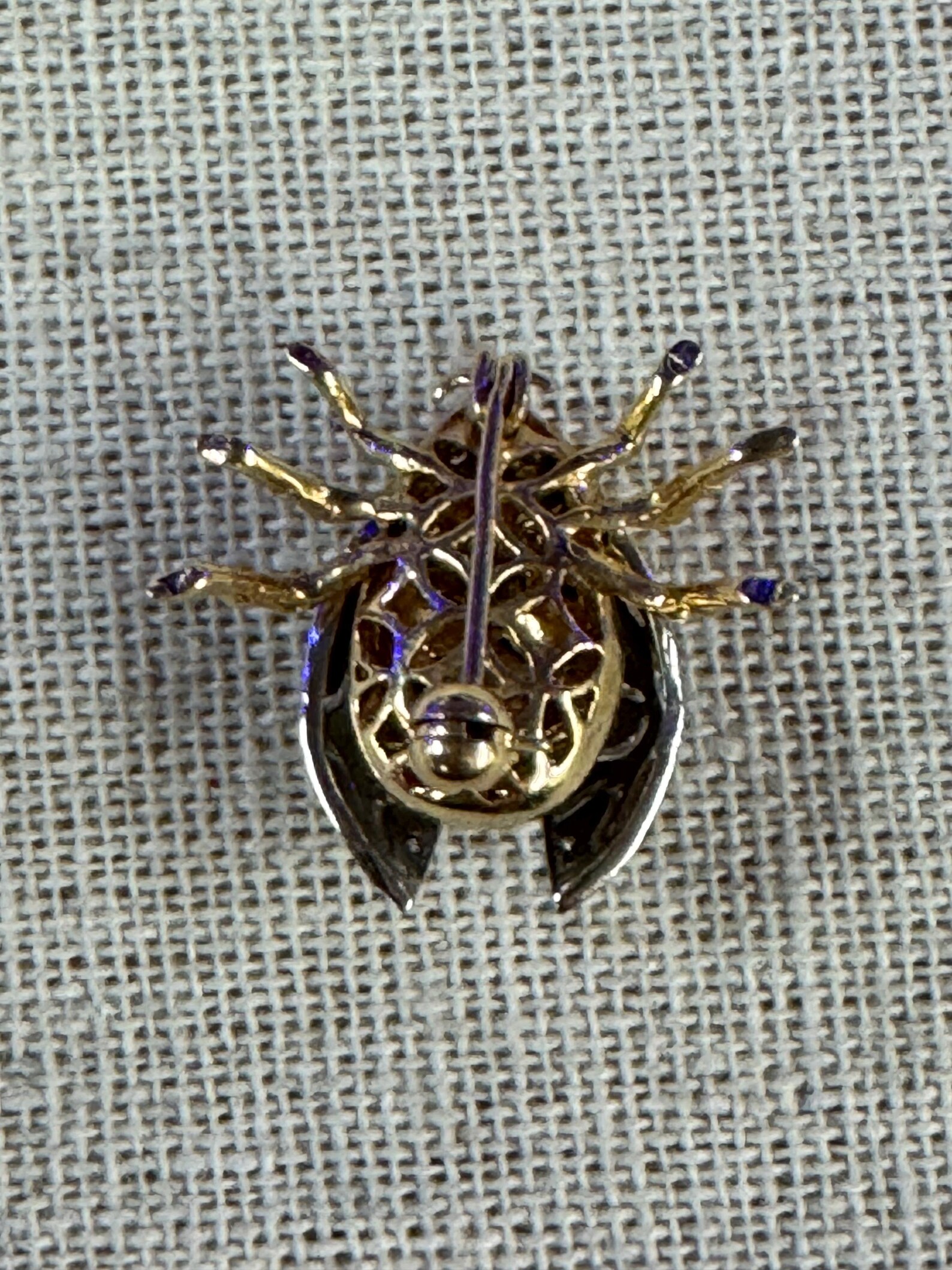 14k Gold Ladybug Lady Bug Brooch/pin Diamonds Designer - Etsy