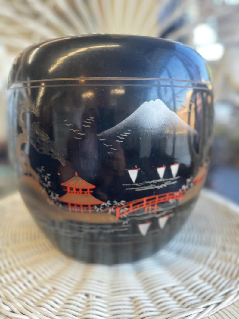 Japanese Fire Bowl Antiue Early 20th Century - Etsy