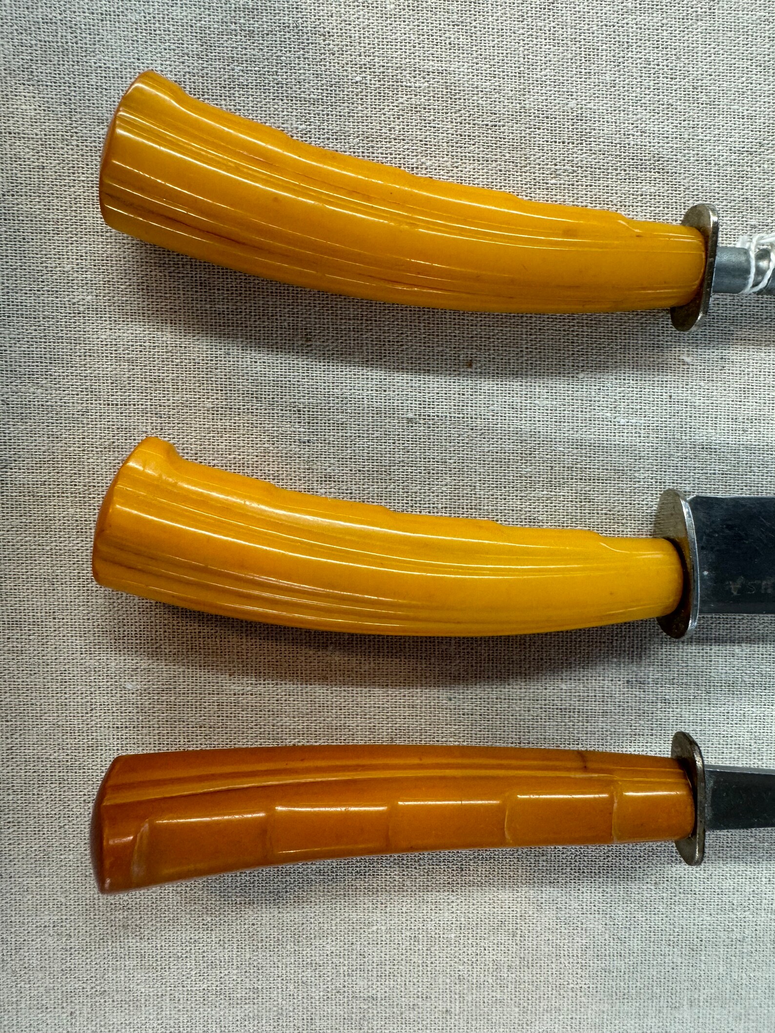 Butterscotch Bakelite Carving Set - Etsy