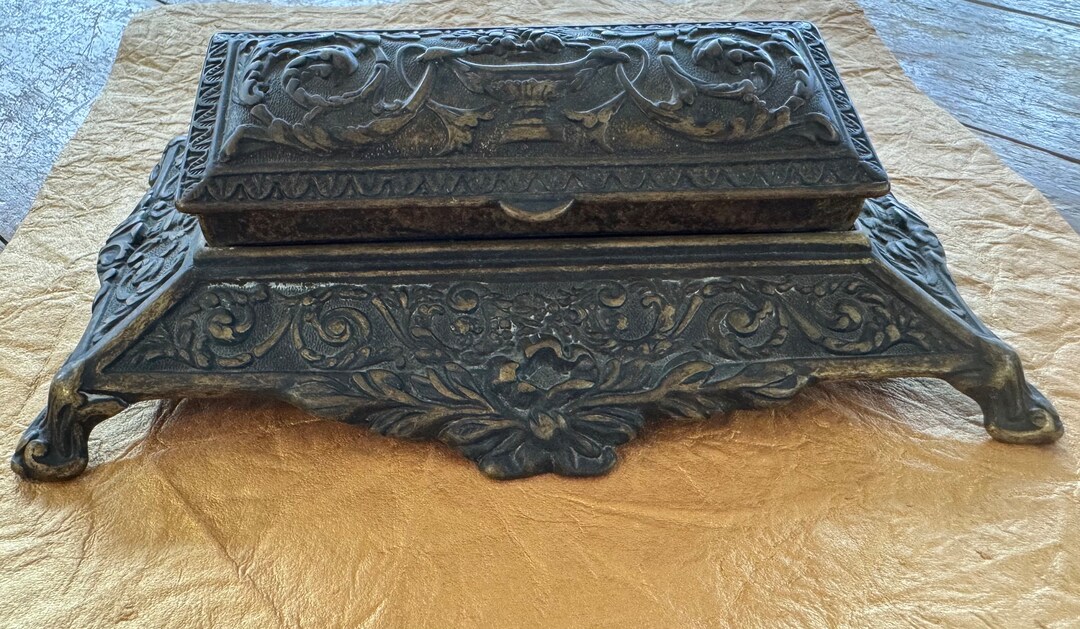 Victorian Ornate Stamp Box - Etsy