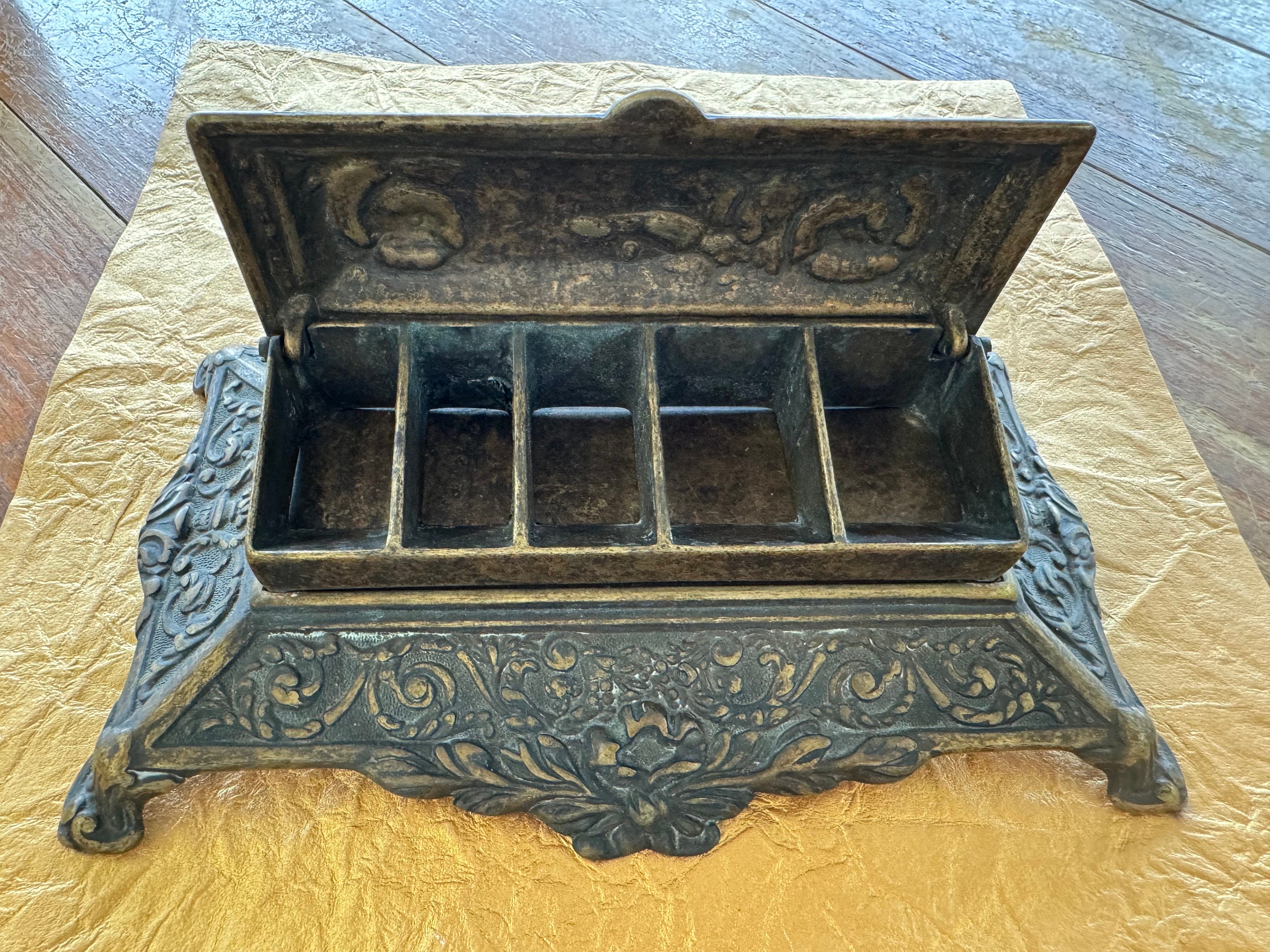 Victorian Ornate Stamp Box - Etsy