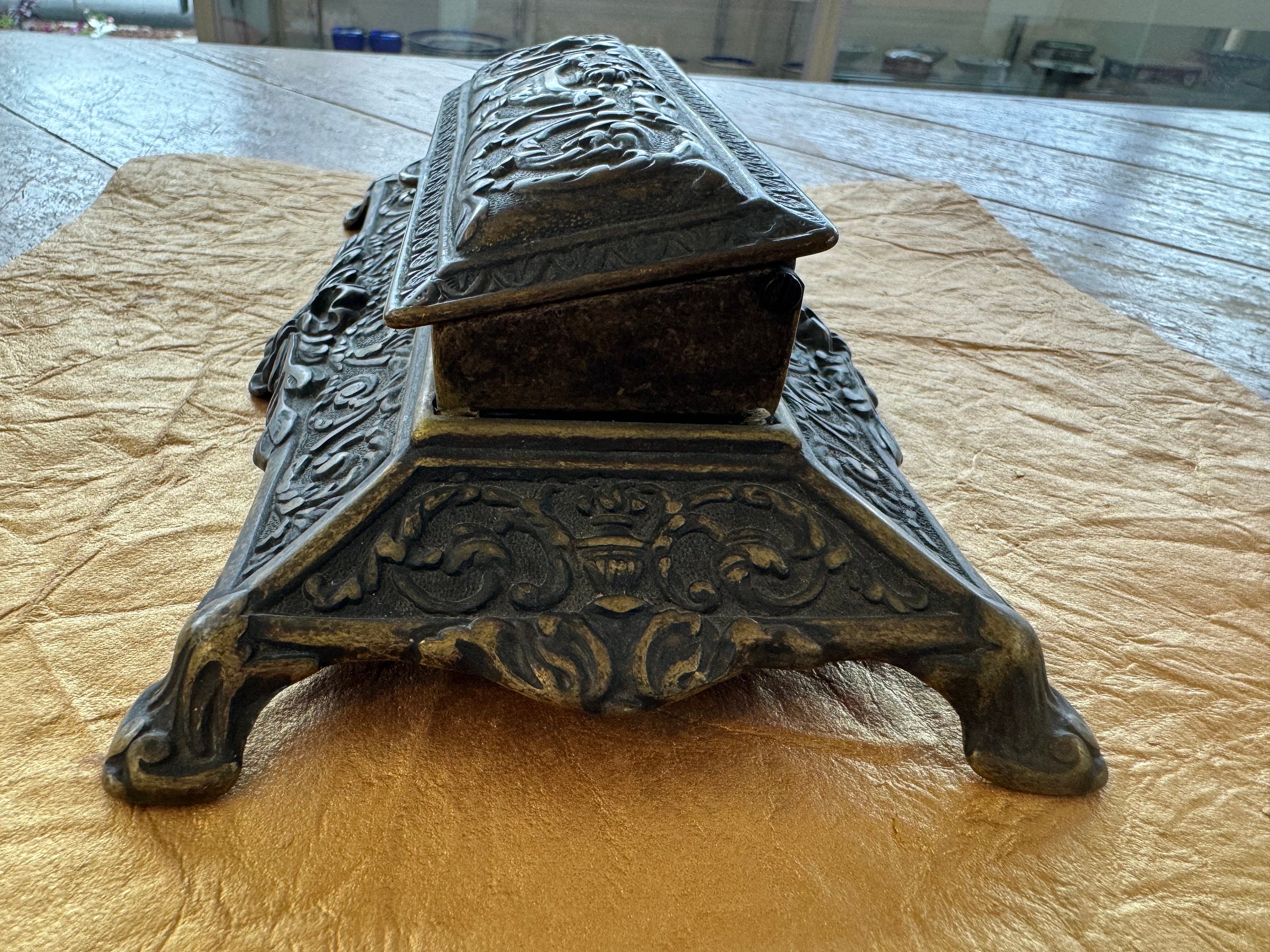 Victorian Ornate Stamp Box - Etsy