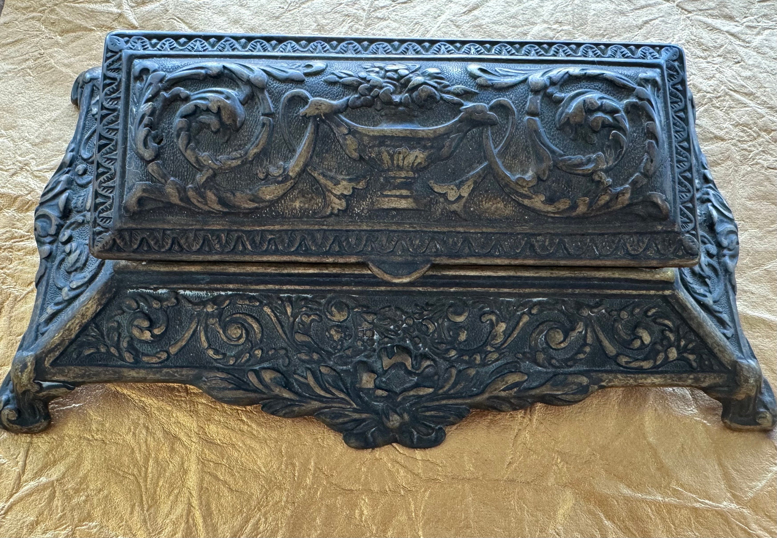 Victorian Ornate Stamp Box - Etsy